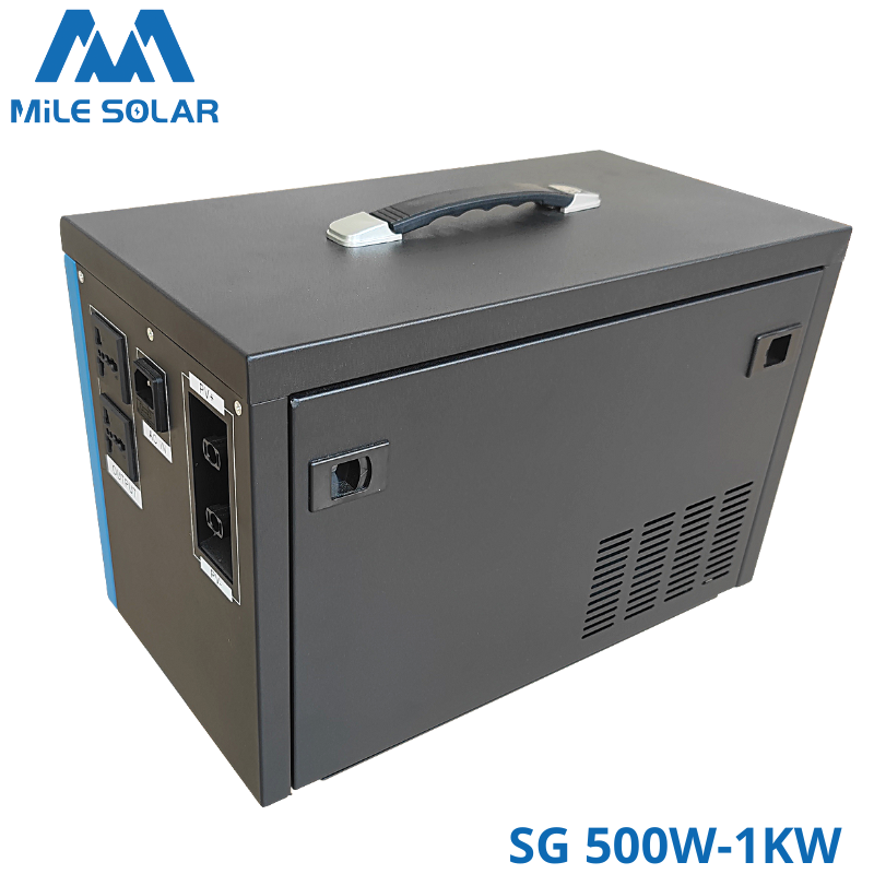 OEM ODM quality 500W 1KW all-in-one portable solar generator system with LiFePo4 battery